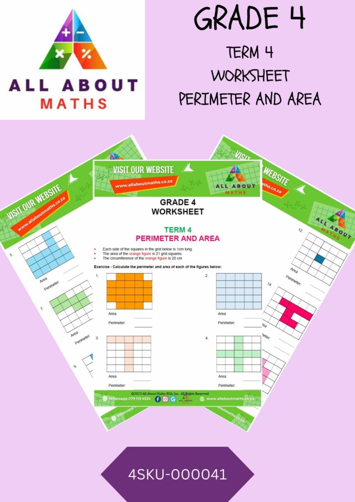 Grade 4 - Worksheet: Perimeter And Area