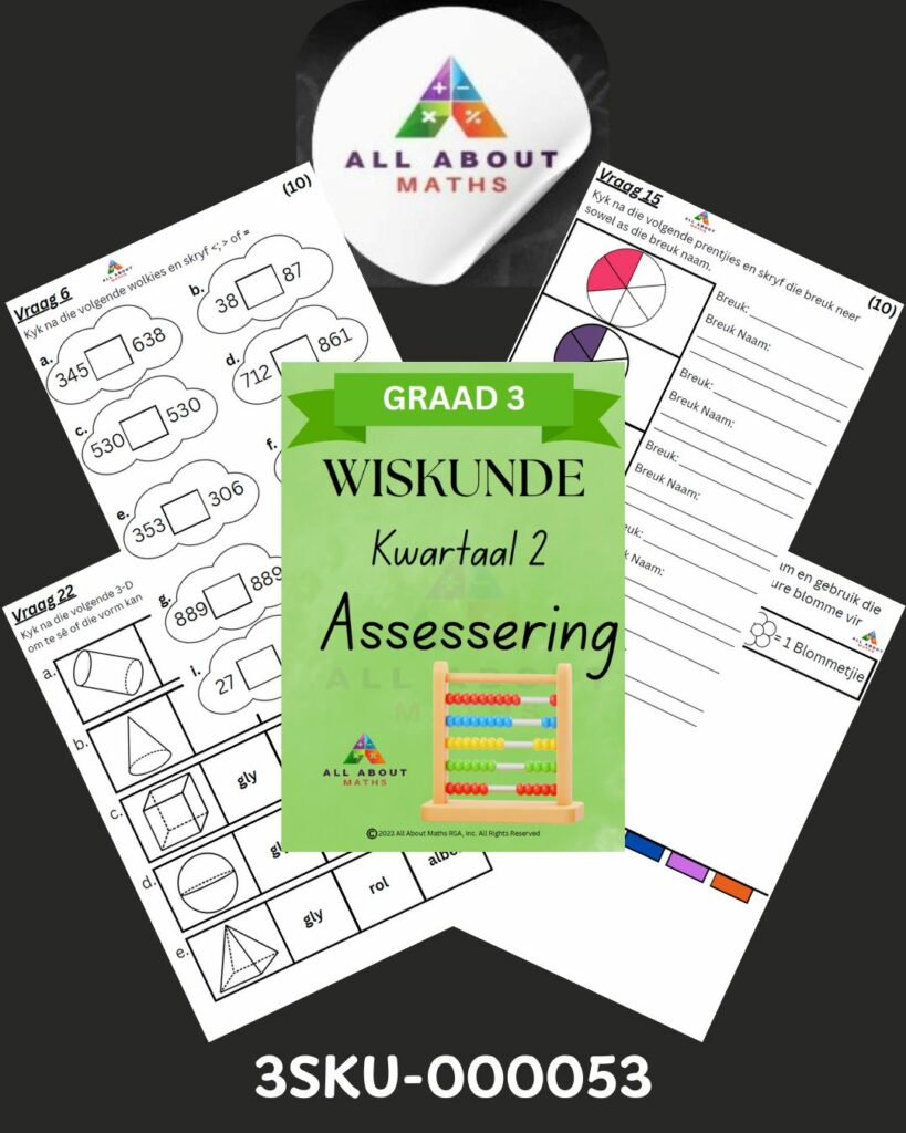 Graad 3 Kwartaal 2 Wiskunde Assessering