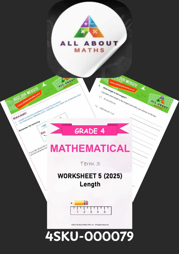 Grade 4 Worksheet: Length – Term 3